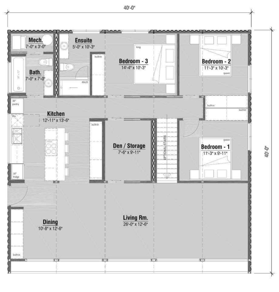 3 Bedroom Shipping Container Home Floor Plans 2025